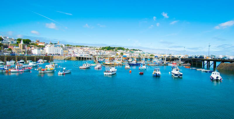 Guernsey harbour marina editorial image. Image of yacht - 69840805