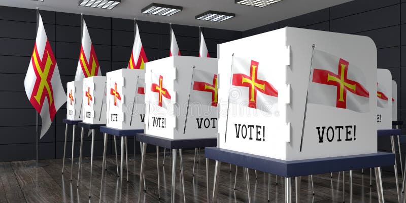 Guernsey - Voting Booths - Election Concept Stock Illustration ...