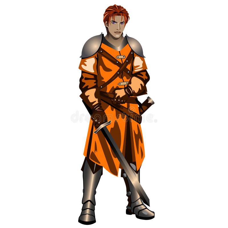 Guerrero ilustración del vector. Ilustración de potencia - 54129228