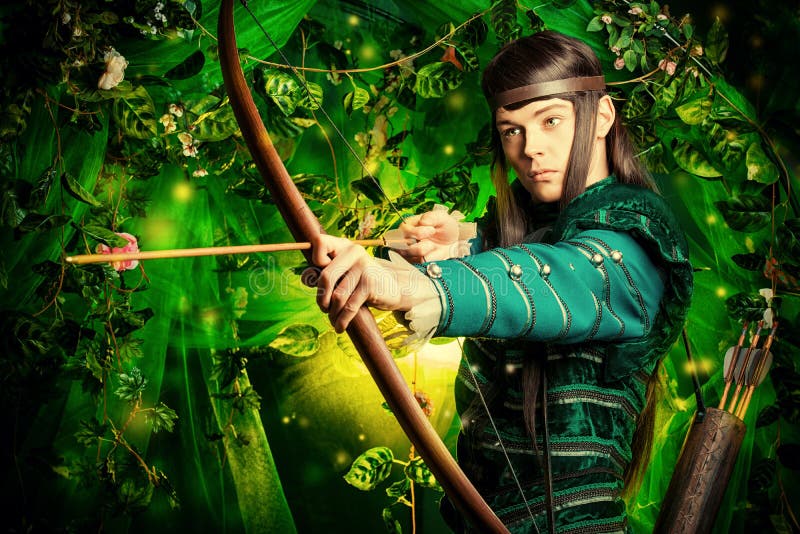 Guerrier d'Elf image stock. Image du super, elvish, chasseur - 61975755