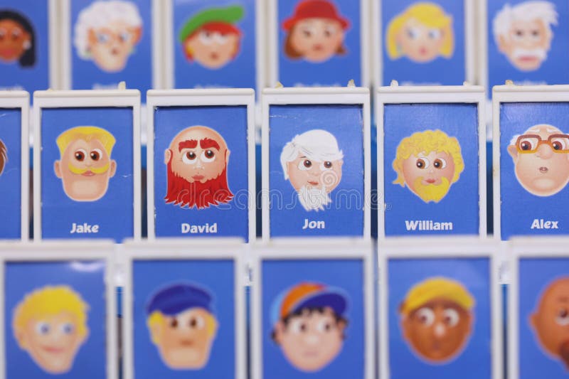 Guess who board game editorial image. Image of nova - 306866915