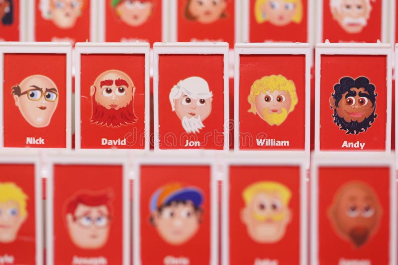 Guess who board game editorial photo. Image of market - 306866886