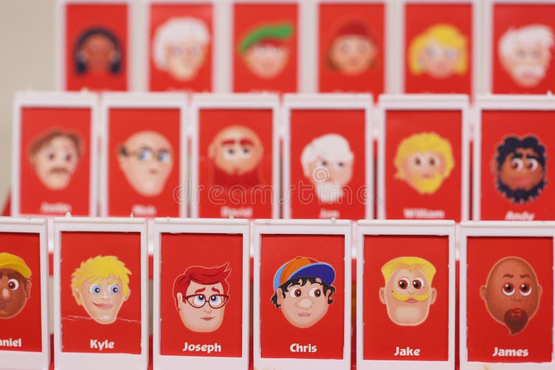 Guess who board game editorial image. Image of nova - 306866915