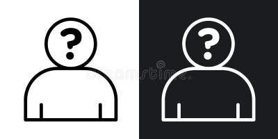 Guess Who Thin Line Vector Icon Set Stock Vector - Illustration of ...