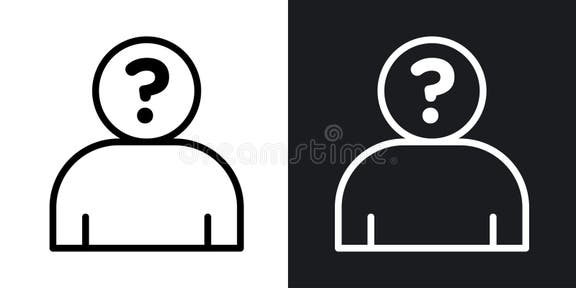 Guess Who Thin Line Vector Icon Set Stock Vector - Illustration of ...