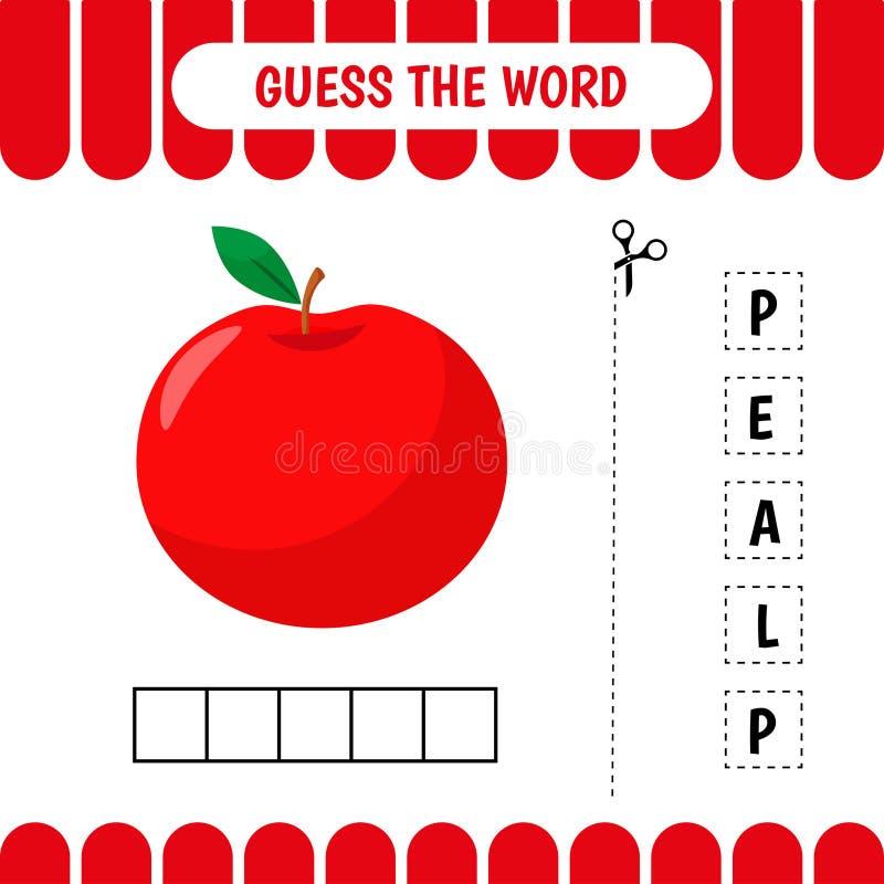 Guess the Word Educational Learning Game for Preschool Kids. Apple ...