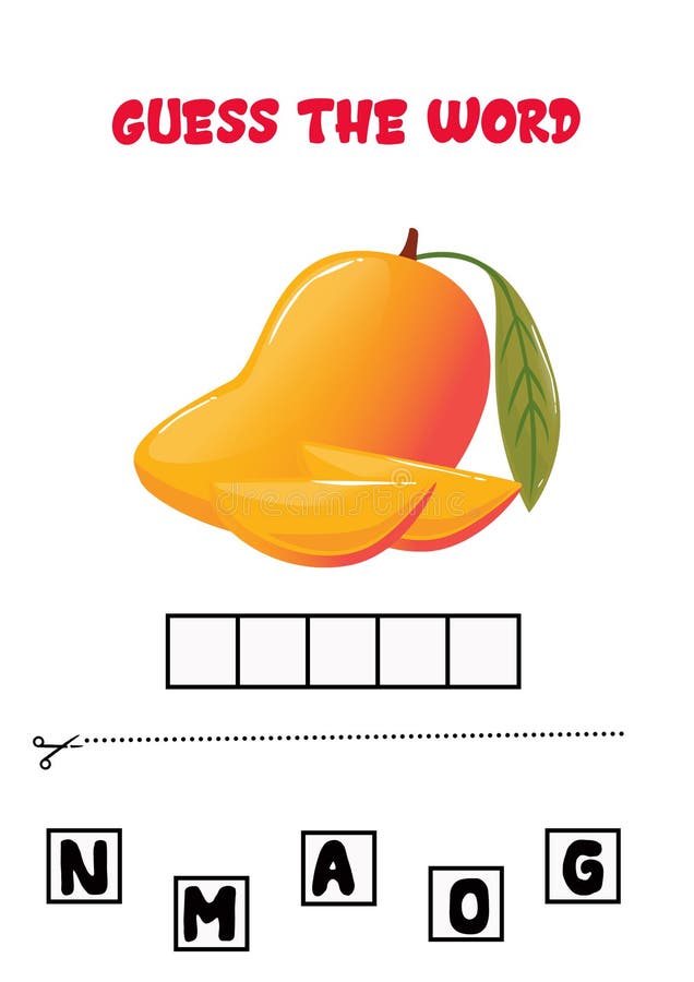 Mango Worksheet Stock Illustrations – 533 Mango Worksheet Stock ...