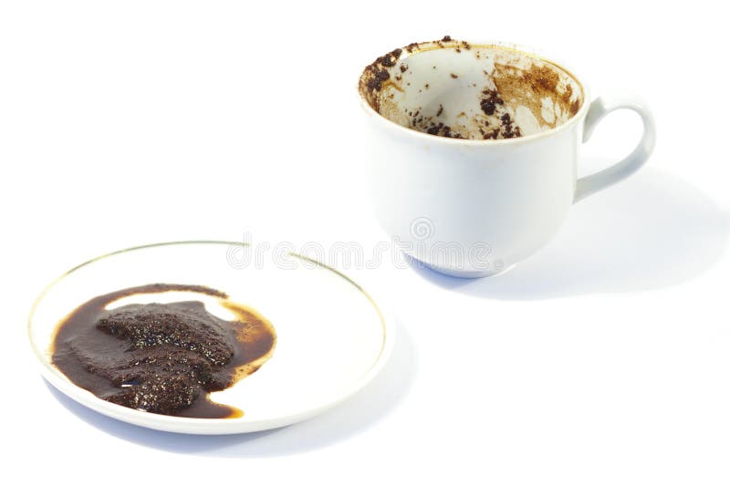 Coffee grounds in cup stock photo. Image of beverage - 14384124