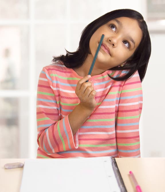 Guessing stock photo. Image of female, academic, concentration - 2722784