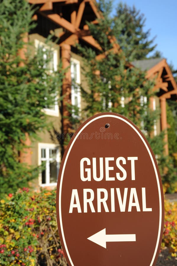 Guest arrival sign. stock photo. Image of people, meetings - 11710834