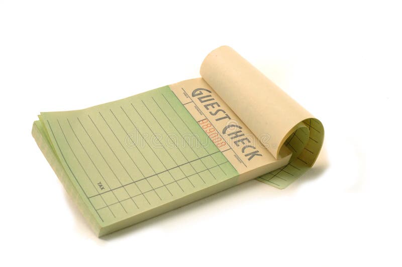 Guest check stock photo. Image of overdue, cost, meal - 4899226
