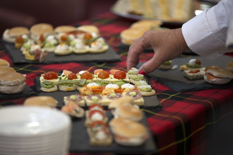 Guest eating from buffet stock image. Image of dish, bread - 43974045
