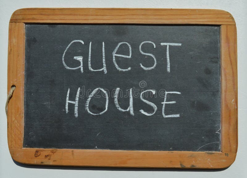 Guest House text stock image. Image of signboard, guest - 54034633