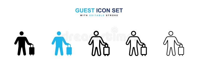 Guest icon vector stock illustration. Illustration of icon - 348441491
