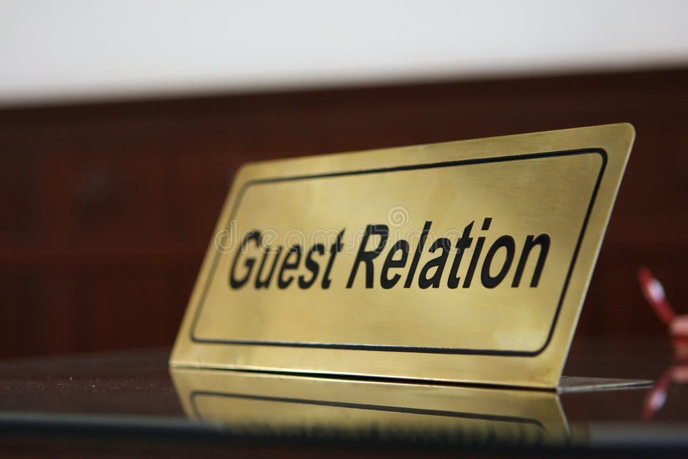 Guest relation stock photo. Image of inscription, reflection - 7575958