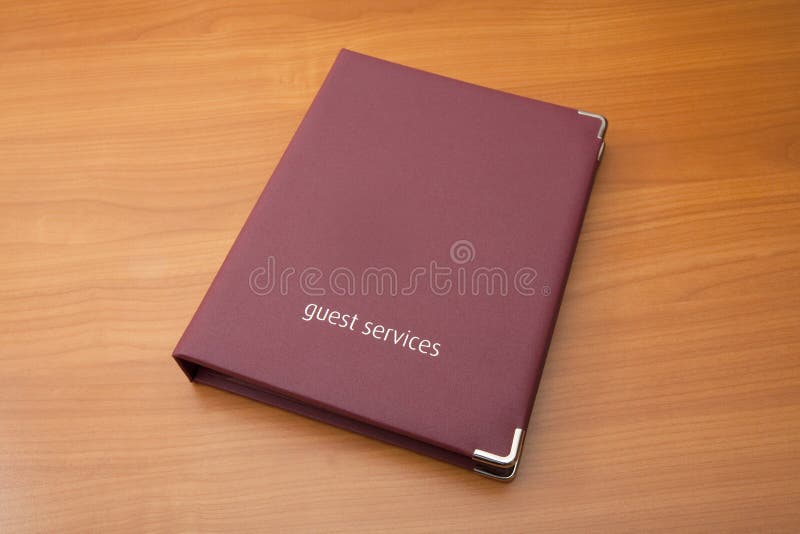 Guest Services Folder stock image. Image of hotel, booklet - 11893625