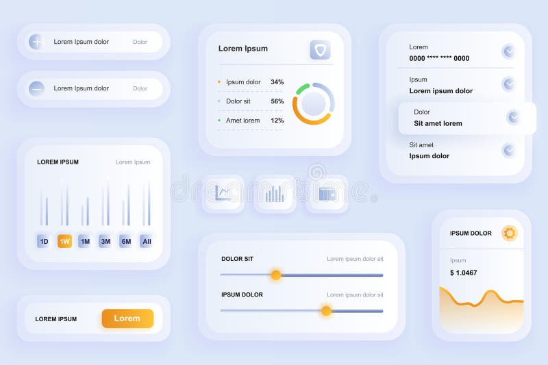 GUI Elements for Finance Mobile App. Financial Management and Business ... GUI Elements for Finance Mobile App. Financial Management and Business ...