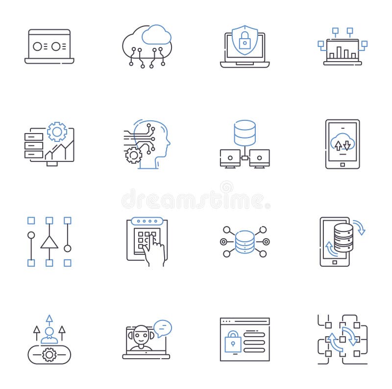 Gui Elements Line Icons Collection Button Checkbox Radiobutton Label Textbox Dropdown