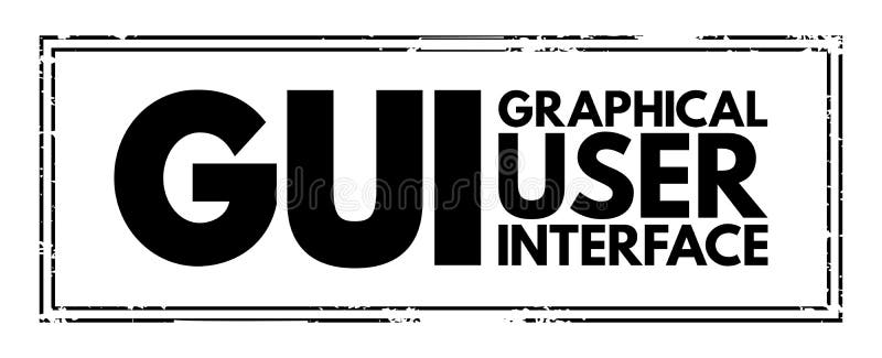Gui Graphical User Interface Is An Interface Through Which A User