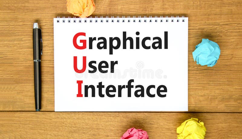 GUI Graphical User Interface Symbol. Concept Words GUI Graphical User ...
