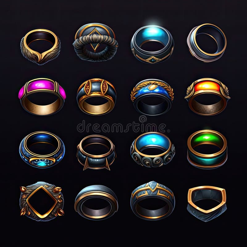 Gui Ring Circle Game Ai Generated Stock Image - Image of fantasy, game ...
