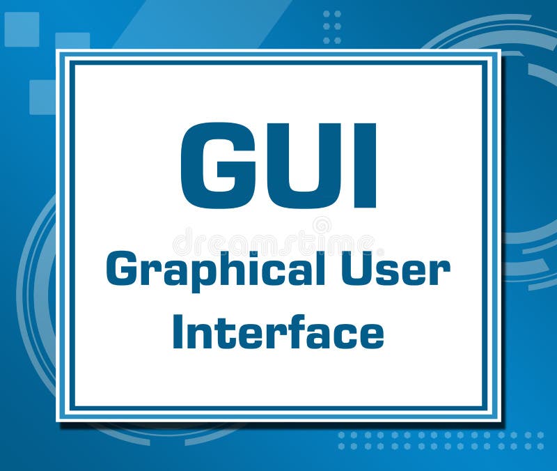 GUI Technical Blue Background Stock Illustration - Illustration of ...