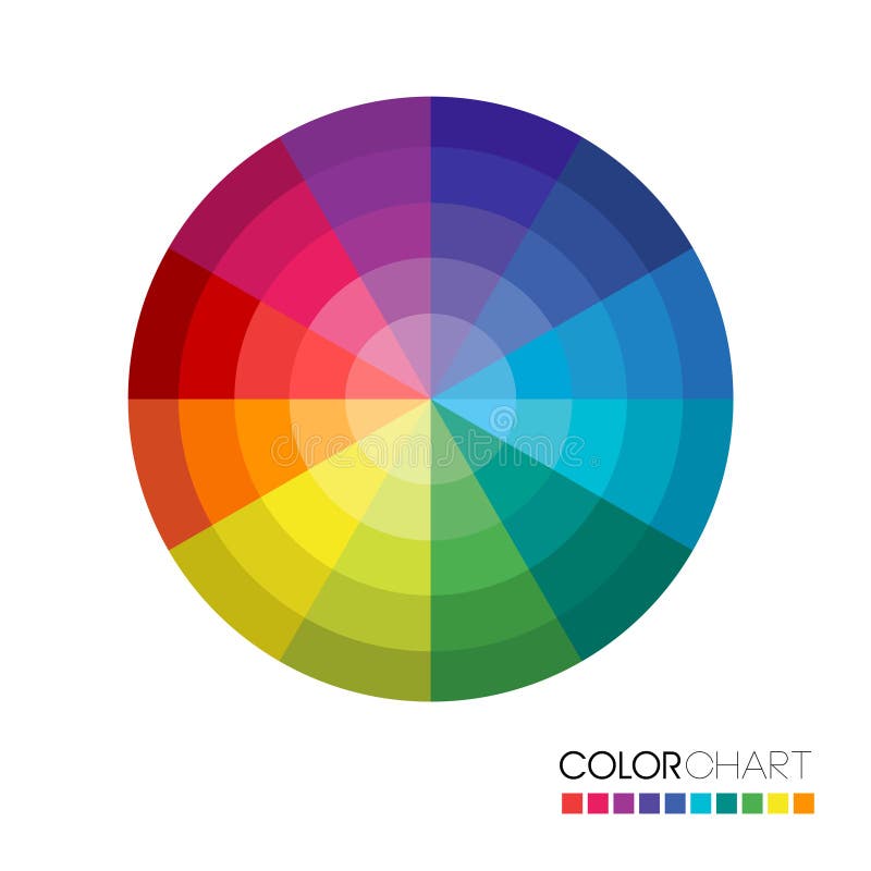 Pantone Da Roda De Cor Para Imprimir Ilustração do Vetor - Ilustração ...