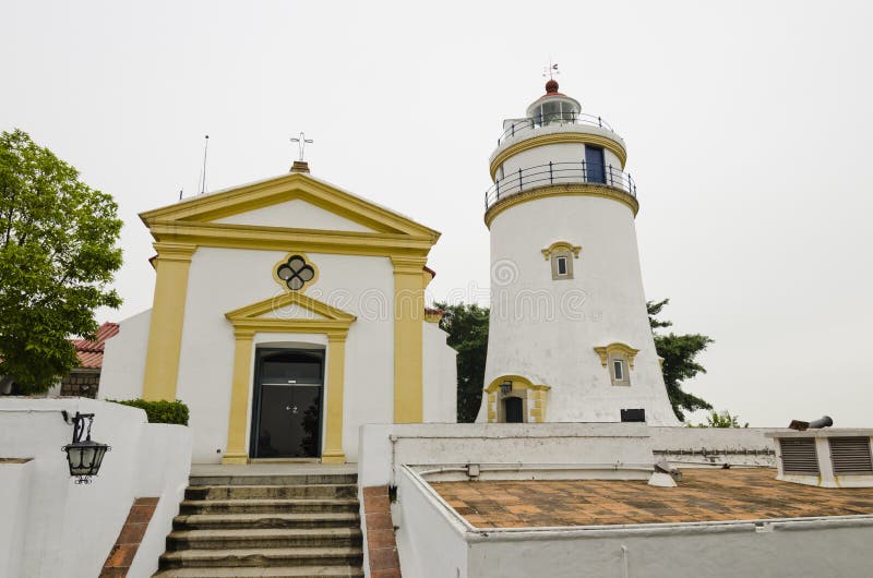 Guia Fortress, Macau stock image. Image of house, site - 29270217