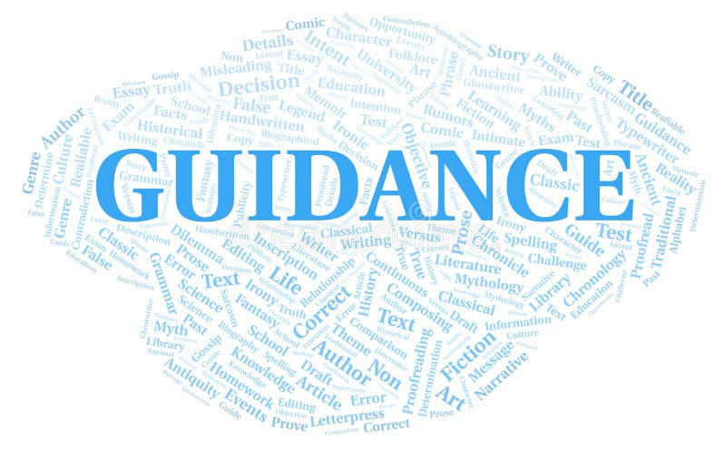 Guidance word cloud stock vector. Illustration of belief - 175747745