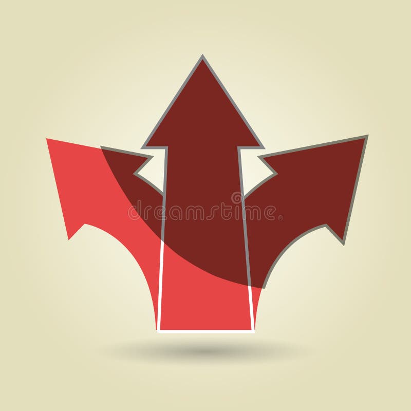 Guide Arrows Travel Tourism Location Flat Icon Style Stock Vector ...