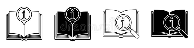 Guide book icon vector stock illustration. Illustration of guide ...