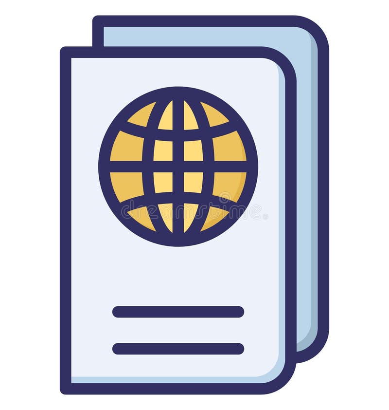 Passport Book Icon Stock Illustrations – 1,255 Passport Book Icon Stock ...