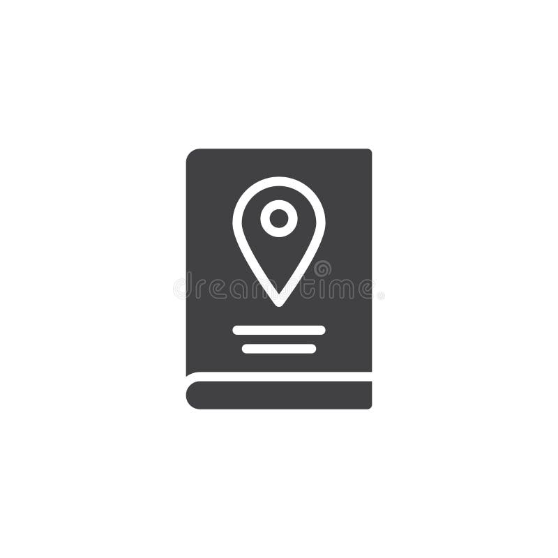 Guide book vector icon stock vector. Illustration of icon - 117881385