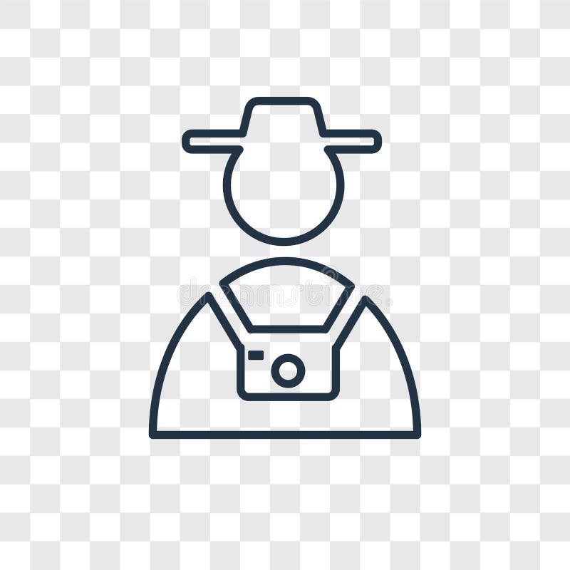 Guide Concept Vector Linear Icon Isolated on Transparent Background ...