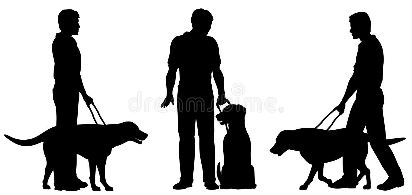 Seeing Eye Dog Stock Illustrations – 269 Seeing Eye Dog Stock ...