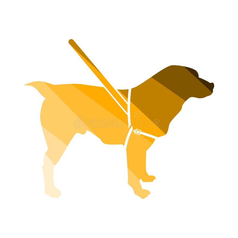 Guide Dog Icon stock vector. Illustration of cartoon - 147892955