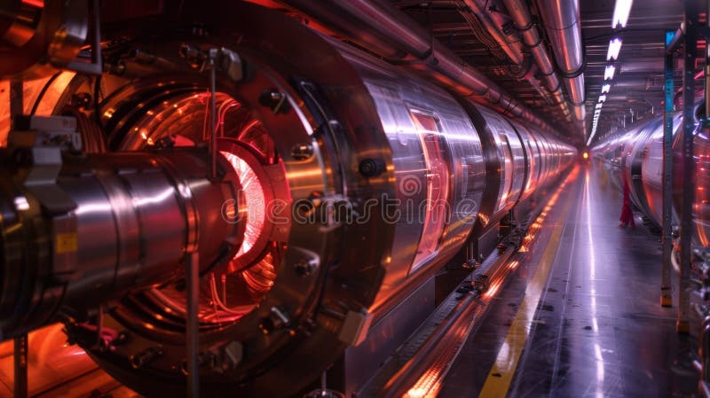 The Guide Explains that the Particles are Accelerated in Opposite ...