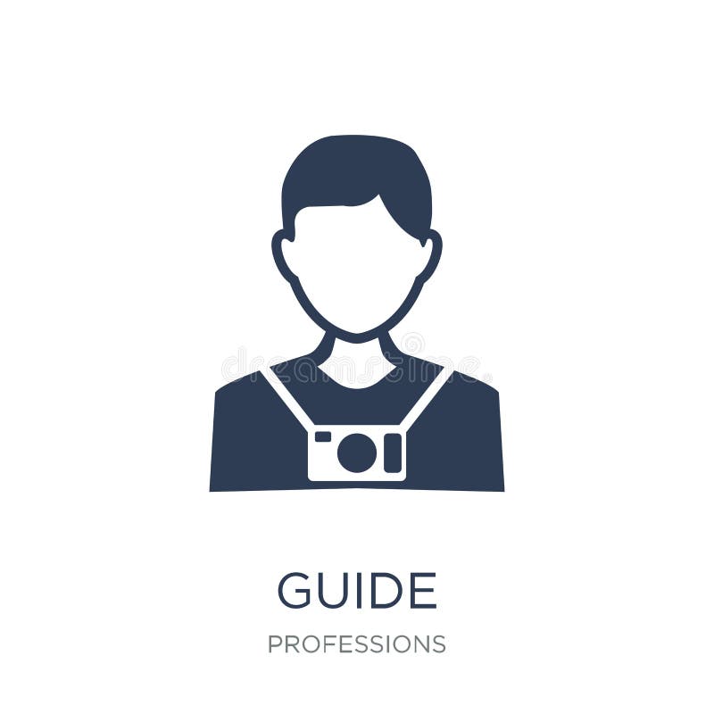 Guide Icon. Trendy Flat Vector Guide Icon on White Background Fr Stock ...