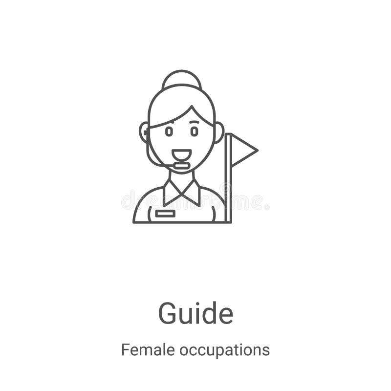 Guide Dog Icon Vector from Accessibility Collection. Thin Line Guide ...