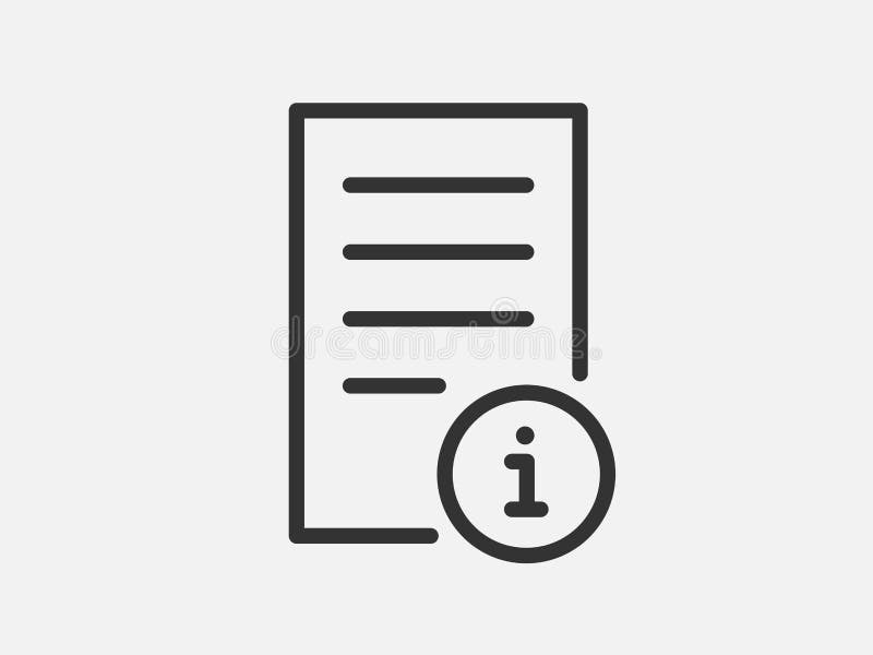 Guide Icon Vector, User Manual. Service Information Document ...