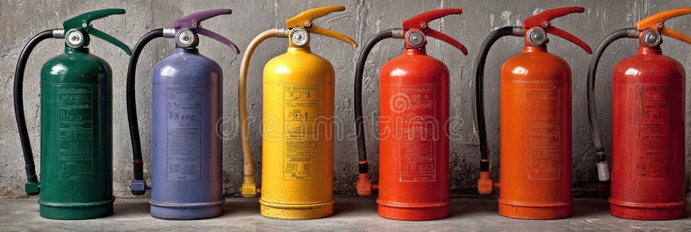 Visual Guide Detailing Various Fire Extinguisher Types and Their Proper ...