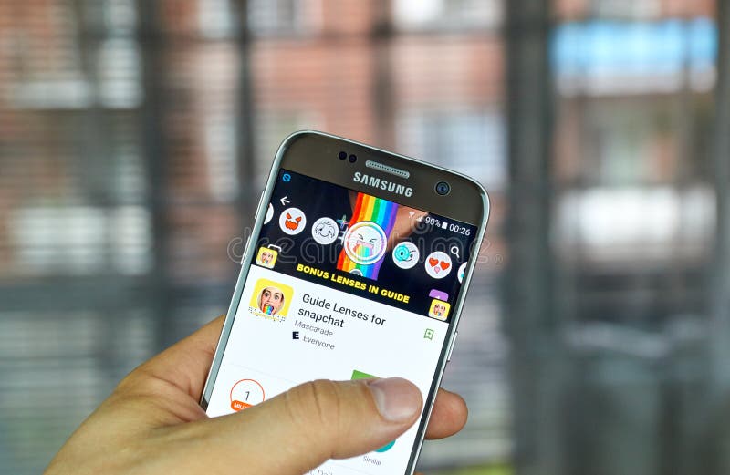 Guide lenses for Snapchat editorial photography. Image of display ... Guide lenses for Snapchat editorial photography. Image of display ...
