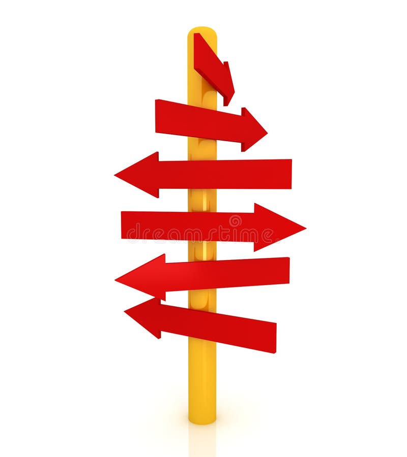 Guide Post Icon, Black Vector Sign with Editable Strokes, Concept ...