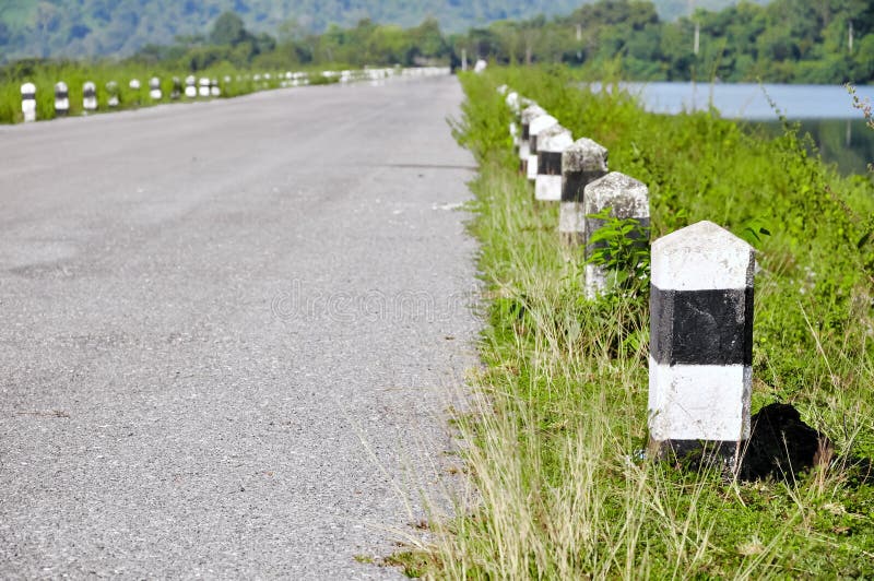 The Guide Post Roadside in Thailand Stock Image - Image of curve ... The Guide Post Roadside in Thailand Stock Image - Image of curve ...