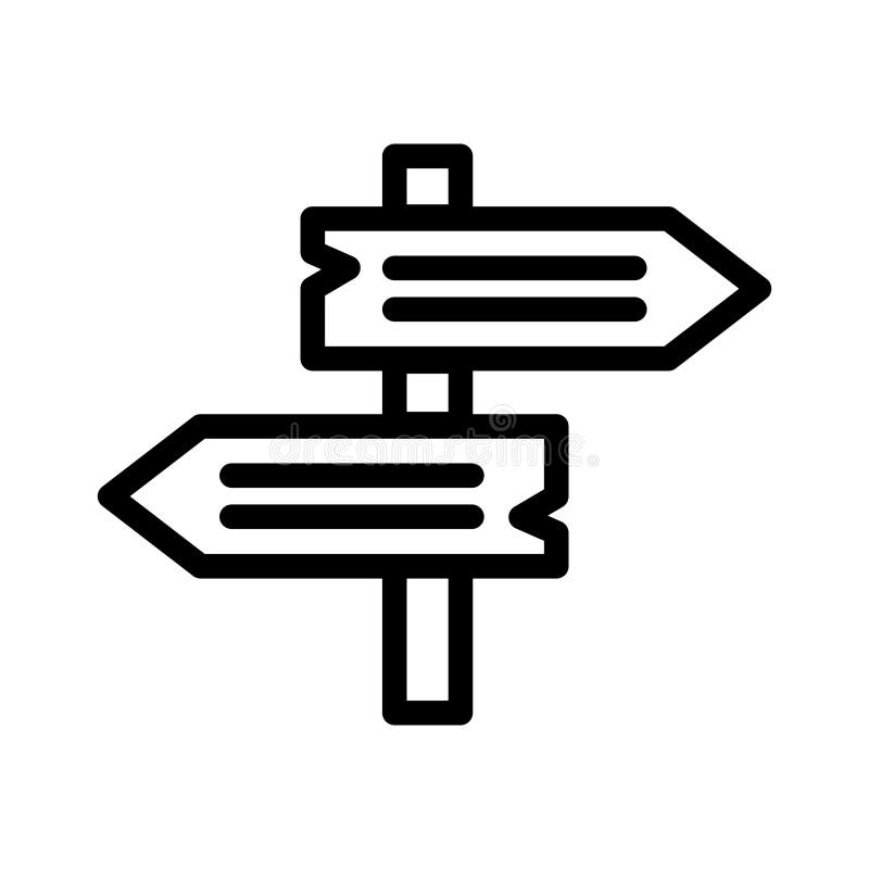 Guide Post Sign Location Icon Stock Vector - Illustration of vector ...