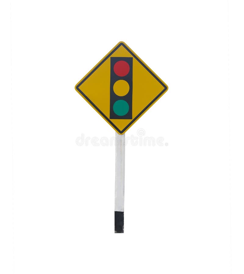 Guide Post or Traffic Sign Isolated on White Background Stock Image ...