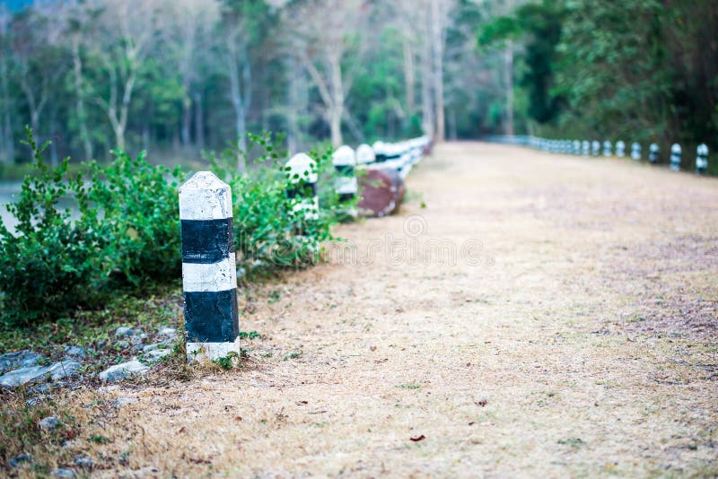 The Guide Post Was Fixed on Both Sides of the Road. Brown Clay Road ...