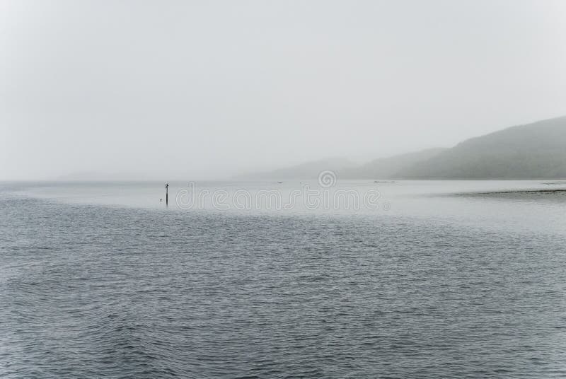 Safe Guidance through the Sea Mists Stock Image - Image of shore, mist ...