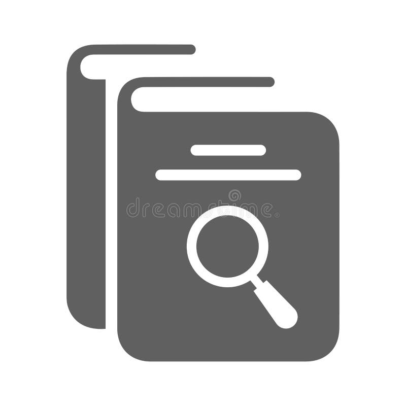 Guide, Search, Seo Book Icon. Gray Color Vector Graphics Stock Vector ...