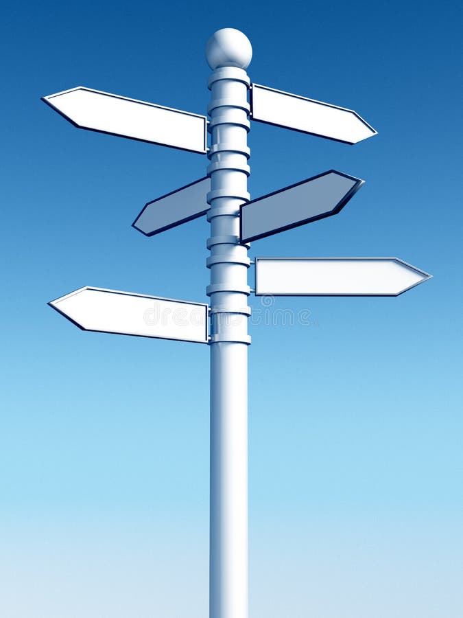 Sign Post stock vector. Illustration of guide, blank, guidepost - 5704284